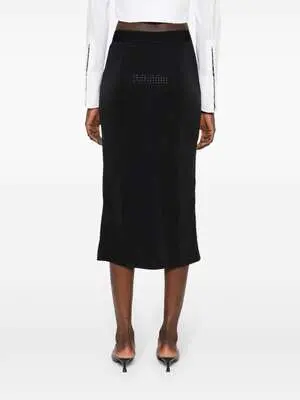 Versace Crystal-embellished Midi Skirt