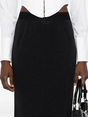 Versace Crystal-embellished Midi Skirt