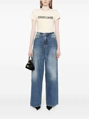 Roberto Cavalli High-rise Wide-leg Jeans