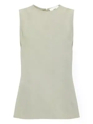 AMI Paris Crepe Tank Top - Green