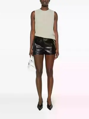 AMI Paris Crepe Tank Top - Green