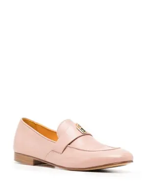 MADISON MAISON Lock Leather Loafers - Pink