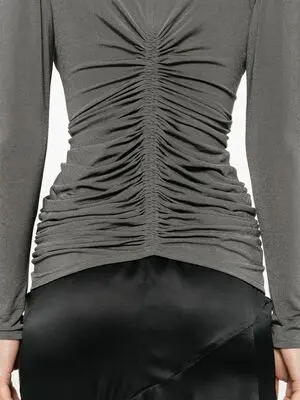 Givenchy Ruched Long-sleeve Top