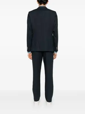 Paul Smith Single-breasted Linen Suit - Blue