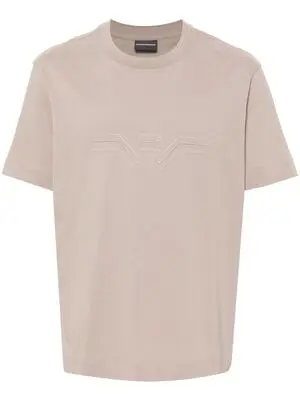 Emporio Armani Logo-embossed Cotton T-shirt