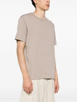 Emporio Armani Logo-embossed Cotton T-shirt