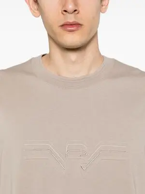 Emporio Armani Logo-embossed Cotton T-shirt