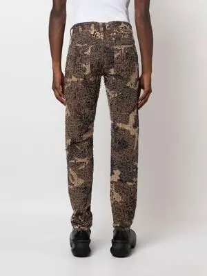 Givenchy Camouflage Print Straight Leg Trousers