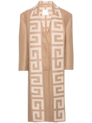Givenchy 4g Scarf Wool-blend Coat