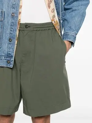 Aspesi Poplin Bermuda Shorts - Green