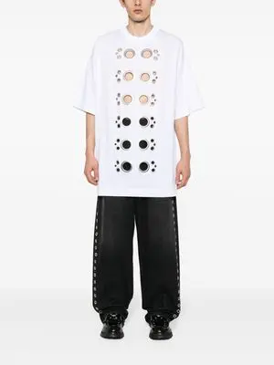 Givenchy Eyelet-embellished T-shirt