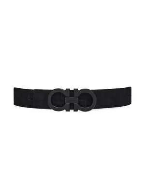 FERRAGAMO Gancini Reversible Belt - Black