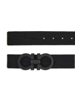 FERRAGAMO Gancini Reversible Belt - Black