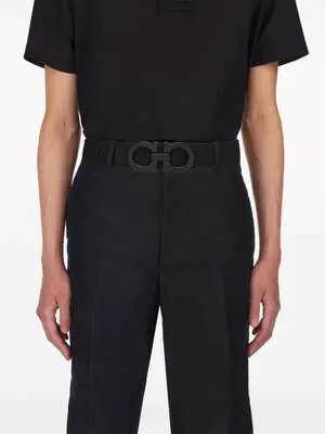 FERRAGAMO Gancini Reversible Belt - Black