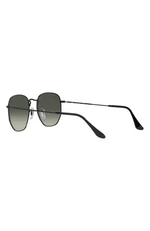 Ray-ban 51mm Octagon Sunglasses - Black/ Grey Gradient