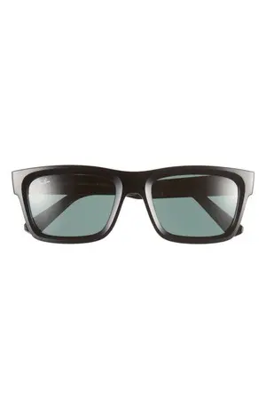 Ray-ban Warren 54mm Rectangular Sunglasses - Black