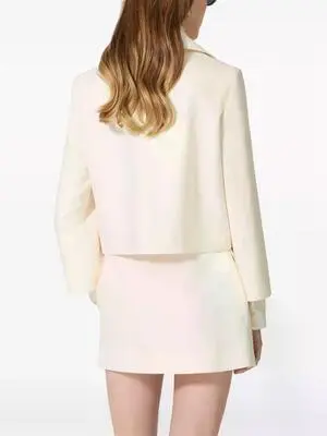 Valentino Garavani Open-front Jacket With Notched Lapels