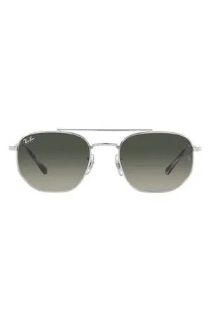 Ray-ban 54mm Gradient Irregular Sunglasses - Silver
