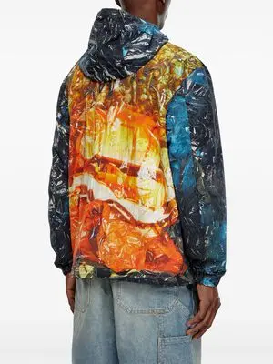 DIESEL J-warrett-poster Hooded Jacket