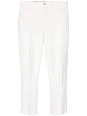 BLACK COMME DES GARÇONS Cropped Slim-cut Trousers