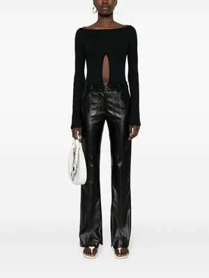 COURREGES Cut-out Bodysuit - Black