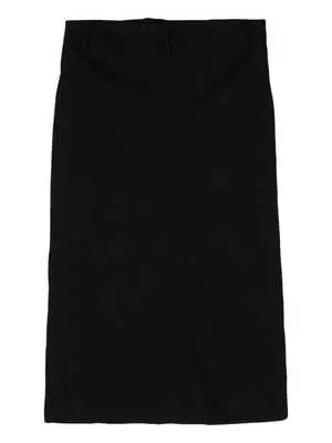 Yohji Yamamoto Side-slit Denim Maxi Skirt