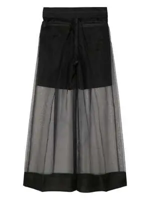 UNDERCOVERISM Silk-overlay Wide-leg Trousers
