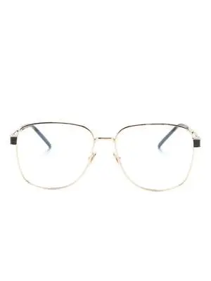 Saint Laurent Square-frame Glasses - Gold
