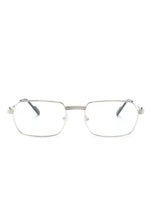 CARTIER Rectangle-frame Glasses - Silver