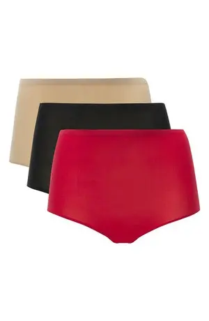 Chantelle Soft Stretch Assorted 3-pack High Waist Briefs - Multi Color