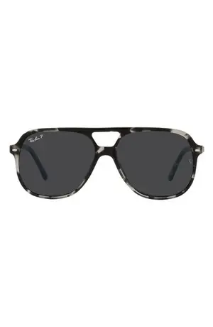 Ray-ban 60mm Square Sunglasses - Grey Havana/polar Black