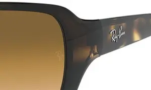 Ray-ban 60mm Gradient Rectangular Sunglasses