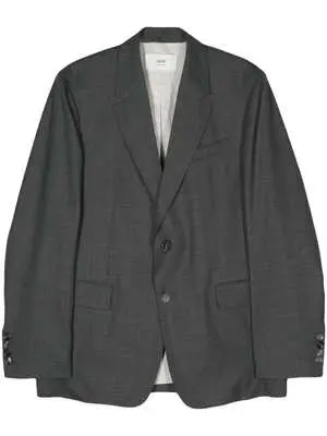 Ami Virgin Wool Blazer 055 Heather Grey