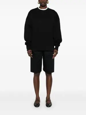 AMI Paris De Coeur-embossed Sweatshirt - Black