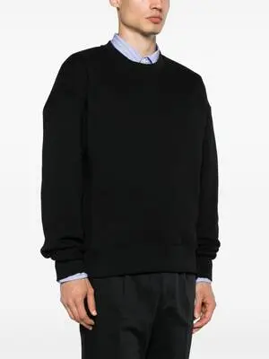 AMI Paris De Coeur-embossed Sweatshirt - Black