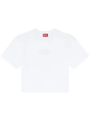 DIESEL T-buxt-crop-od Cotton T-shirt - White