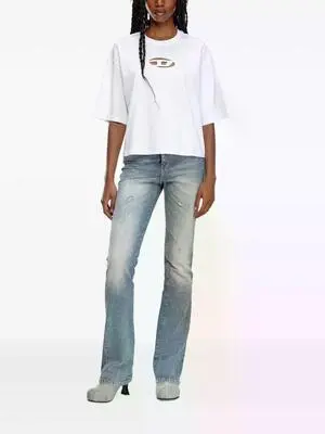 DIESEL® T-buxt-crop-od Cotton T-shirt - White