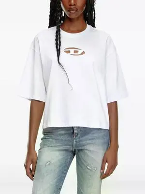 DIESEL® T-buxt-crop-od Cotton T-shirt - White