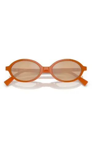 Miu Miu Miu Miu 50mm Oval Sunglasses Orange