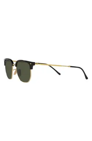 Ray-ban Clubmaster 51mm Irregular Sunglasses - Black