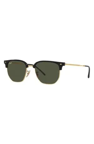 Ray-ban Clubmaster 51mm Irregular Sunglasses - Black