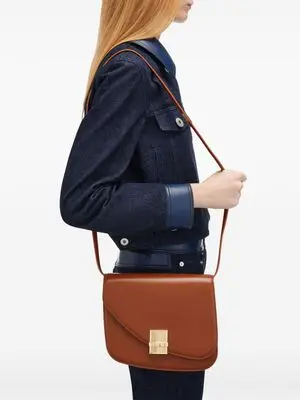 FERRAGAMO Medium Fiamma Crossbody Bag - Brown