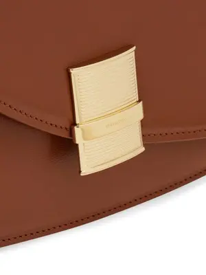 FERRAGAMO Medium Fiamma Crossbody Bag - Brown