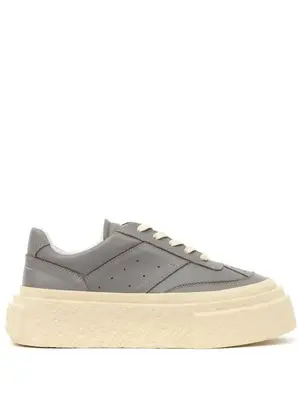 MAISON MARGIELA Gambetta Leather Sneakers - Grey