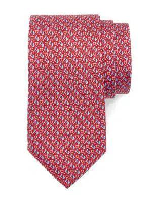 FERRAGAMO Silk Neck Tie - Red