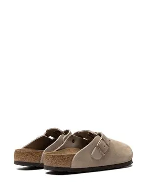 BIRKENSTOCK Boston Suede Clogs - Neutrals