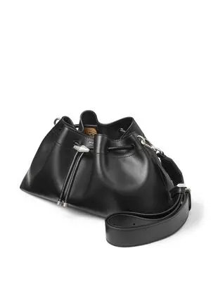 JIMMY CHOO Cinch Leather Shoulder Bag