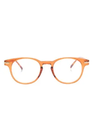 Linda Farrow Bay Round-frame Glasses - Orange