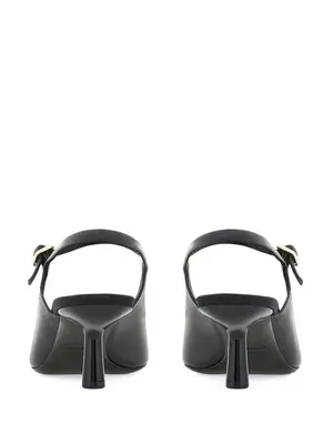 FERRAGAMO 55mm Drop Bow Pumps - Black