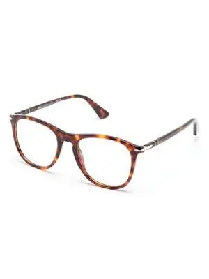 Persol Tortoiseshell-effect Round-frame Glasses